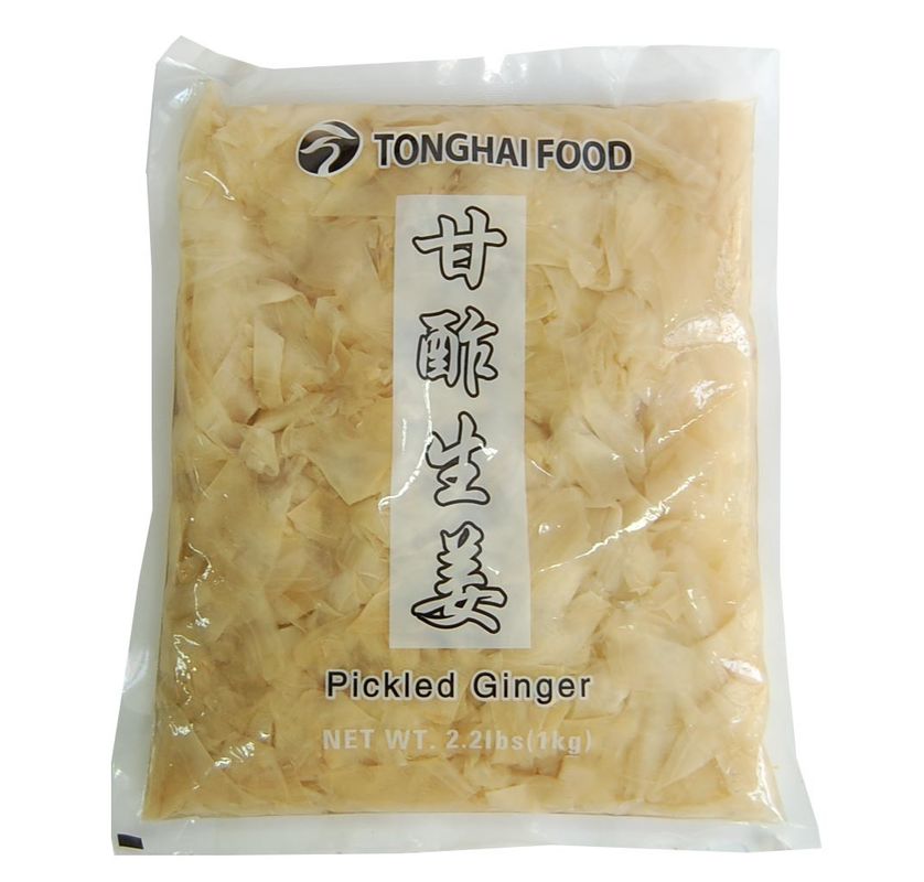 Chinese Red Salted Pickled Sushi Ginger 1.01kg For Sushi Product